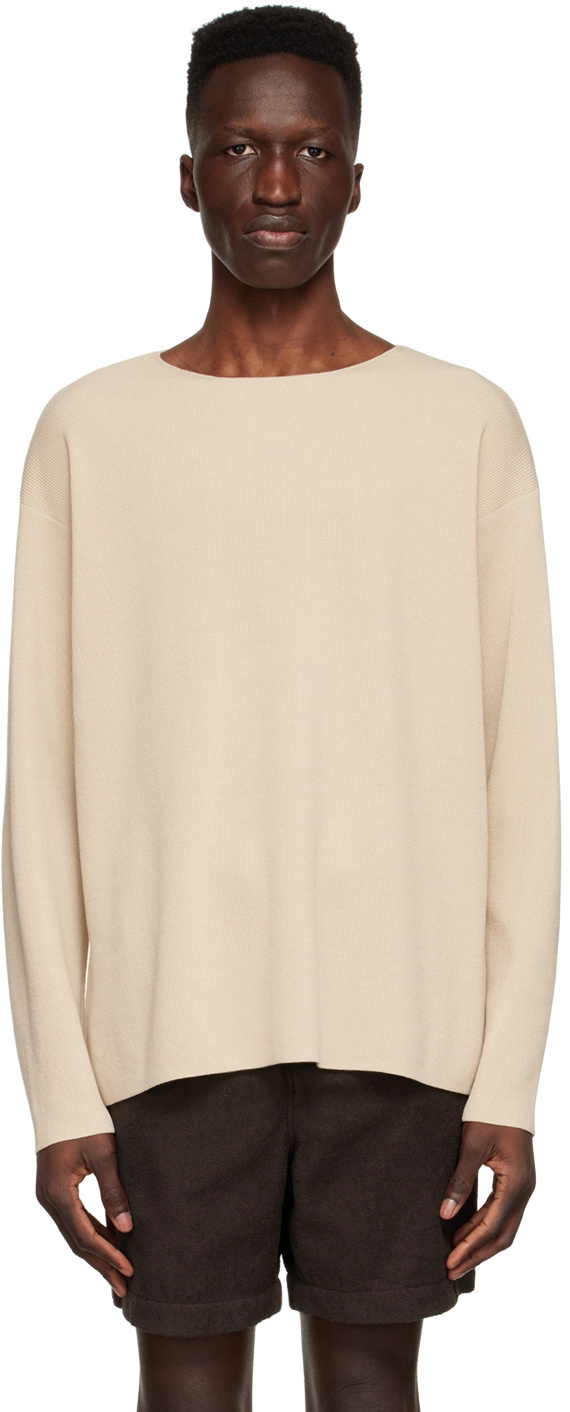 AURALEE Beige Wool Sweater Auralee