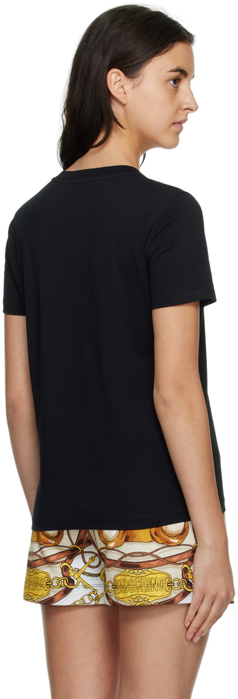 Moschino Black Double Question Mark T-Shirt Moschino