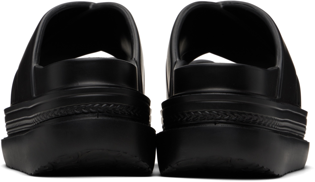 sacai Black Foam Multiple Sole Sandals Sacai