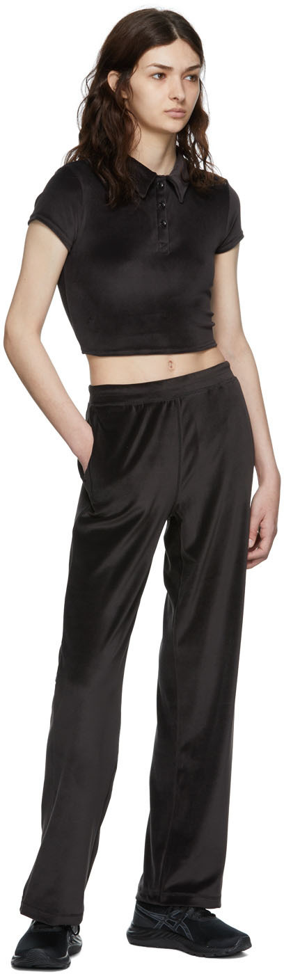 Alo Black Polyester Sport Top Aloye