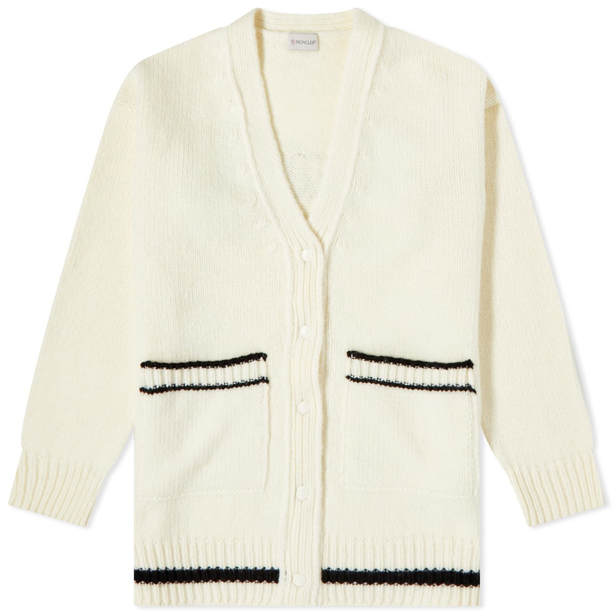 Moncler Women's Varisty Cardigan in Beige Moncler