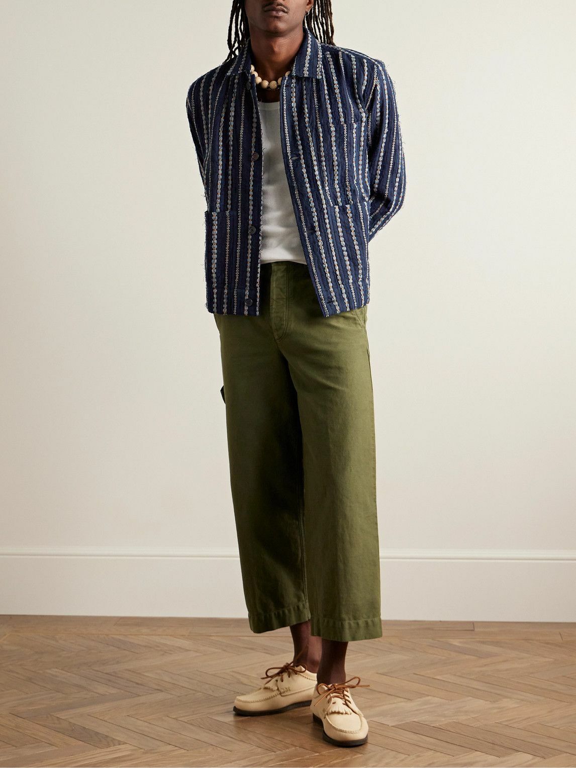 Kardo - Bodhi Embroidered Cotton Jacket - Blue Kardo