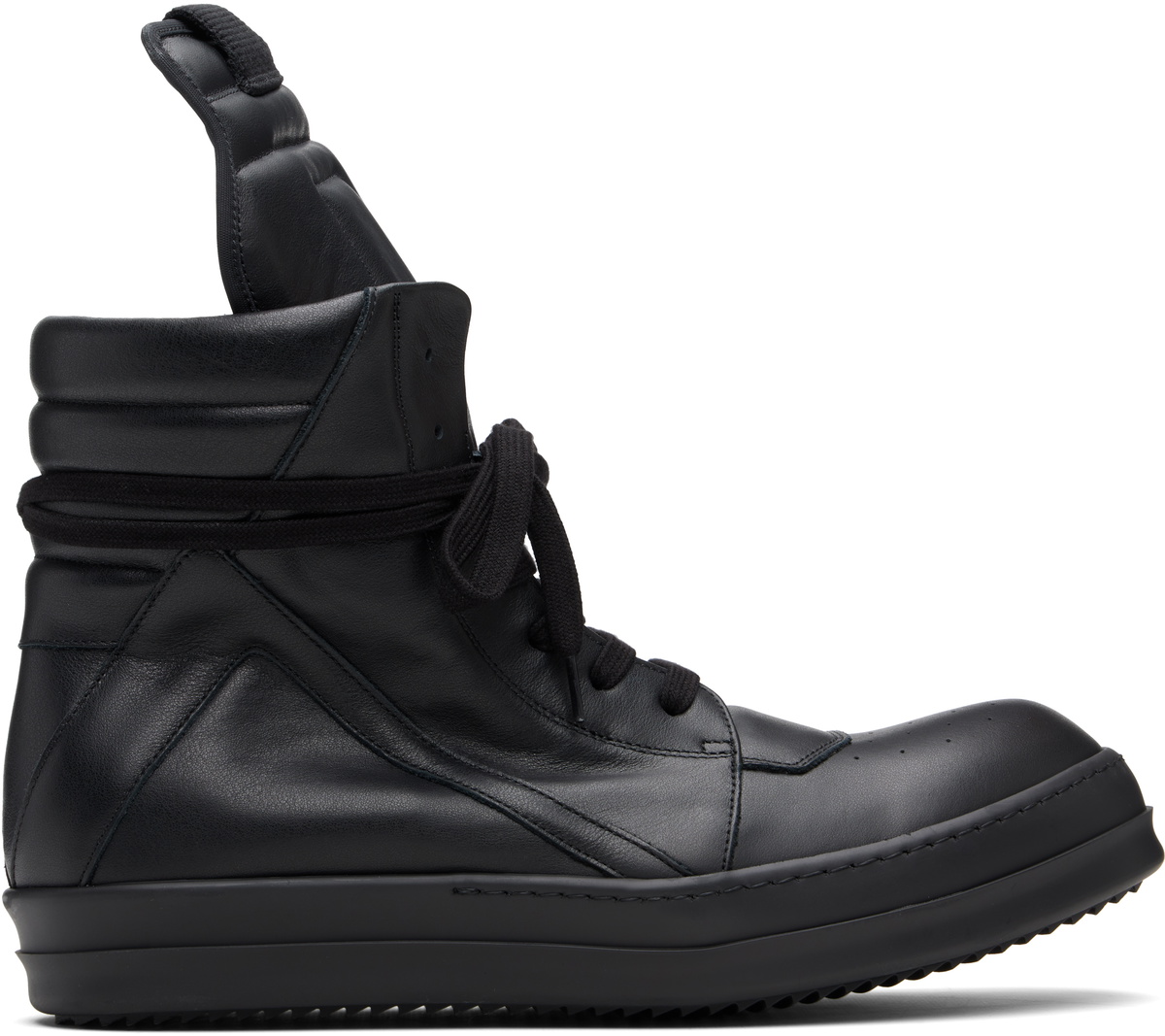 Rick Owens Black Temple Geobasket Sneakers Rick Owens