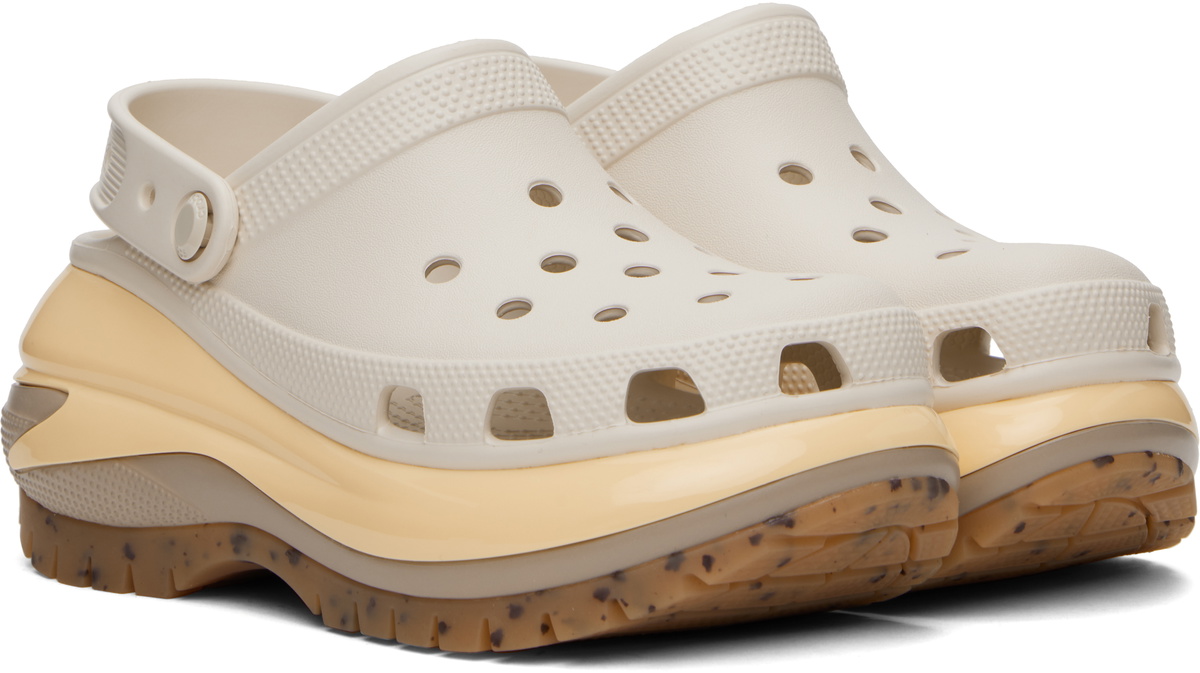 Crocs Beige Mega Crush Clogs Crocs