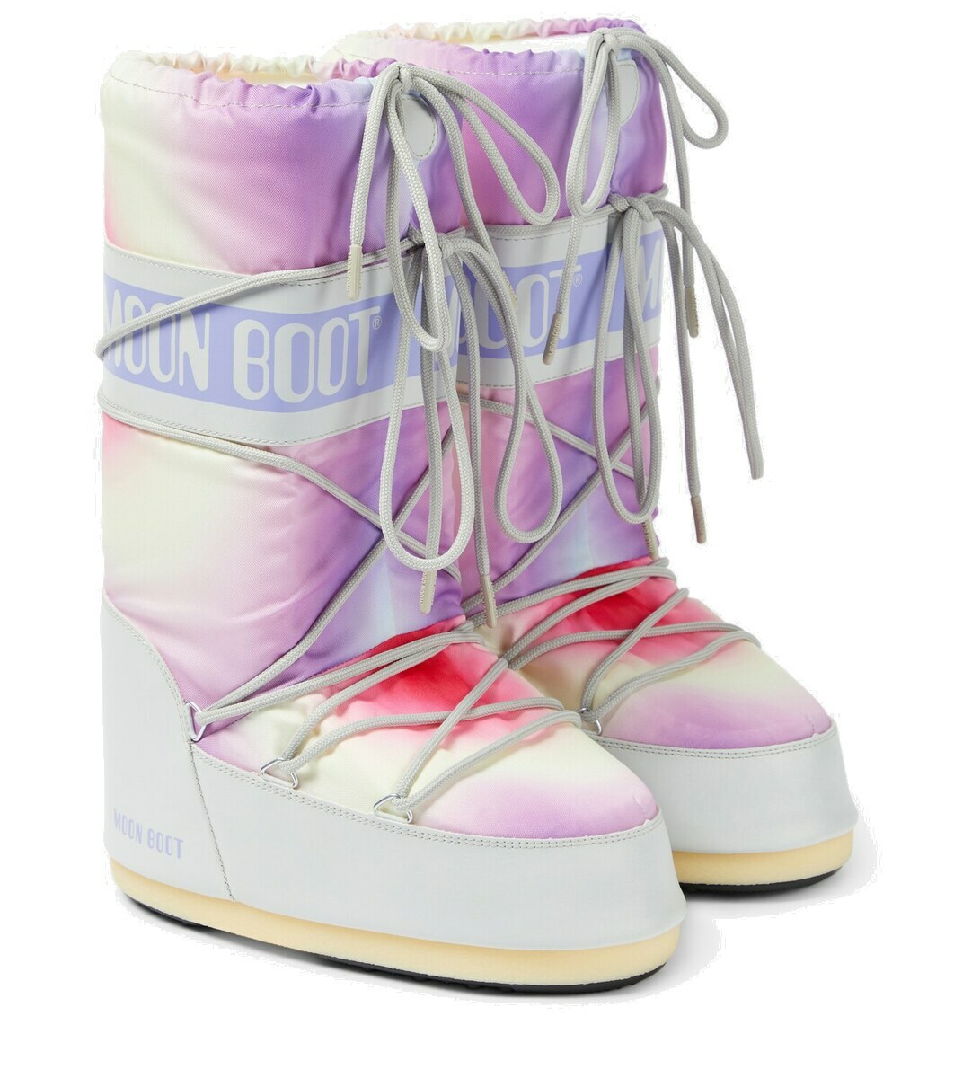 Moon Boot Icon tie-dye snow boots Moon Boot