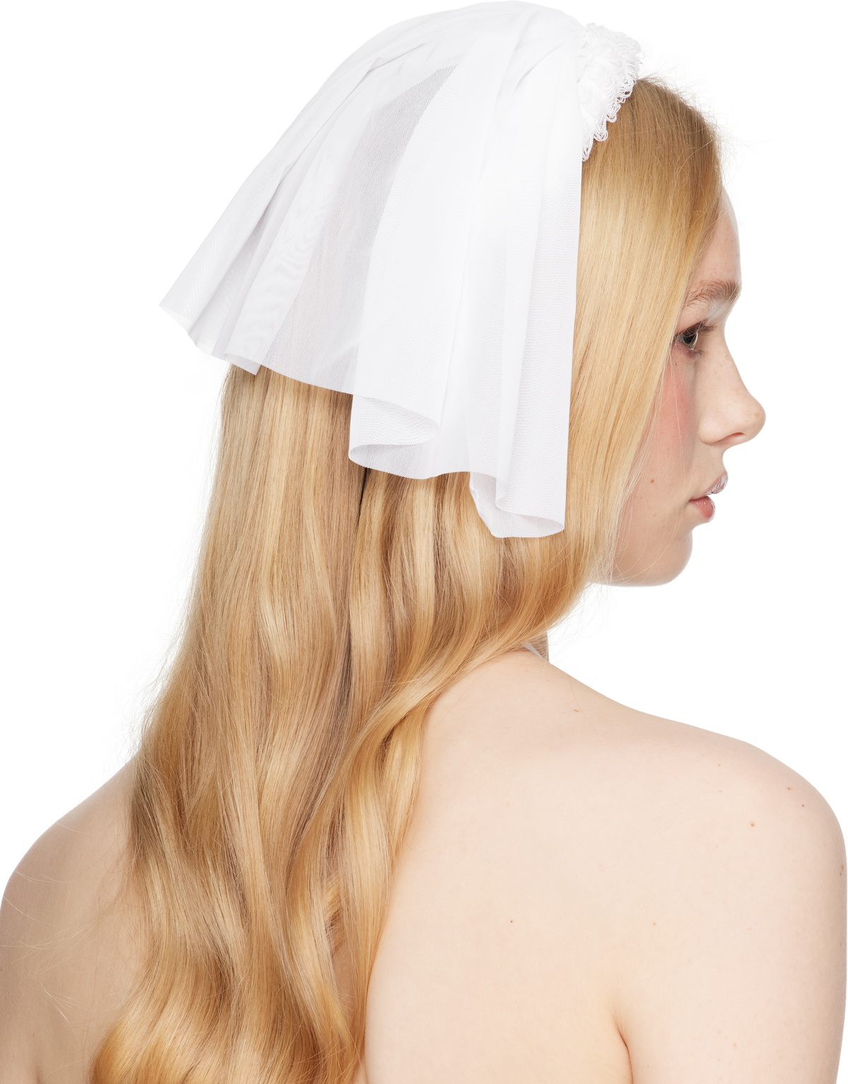 DU CIEL SSENSE Exclusive Bridal Capsule Dragee Mini Veil Du Ciel