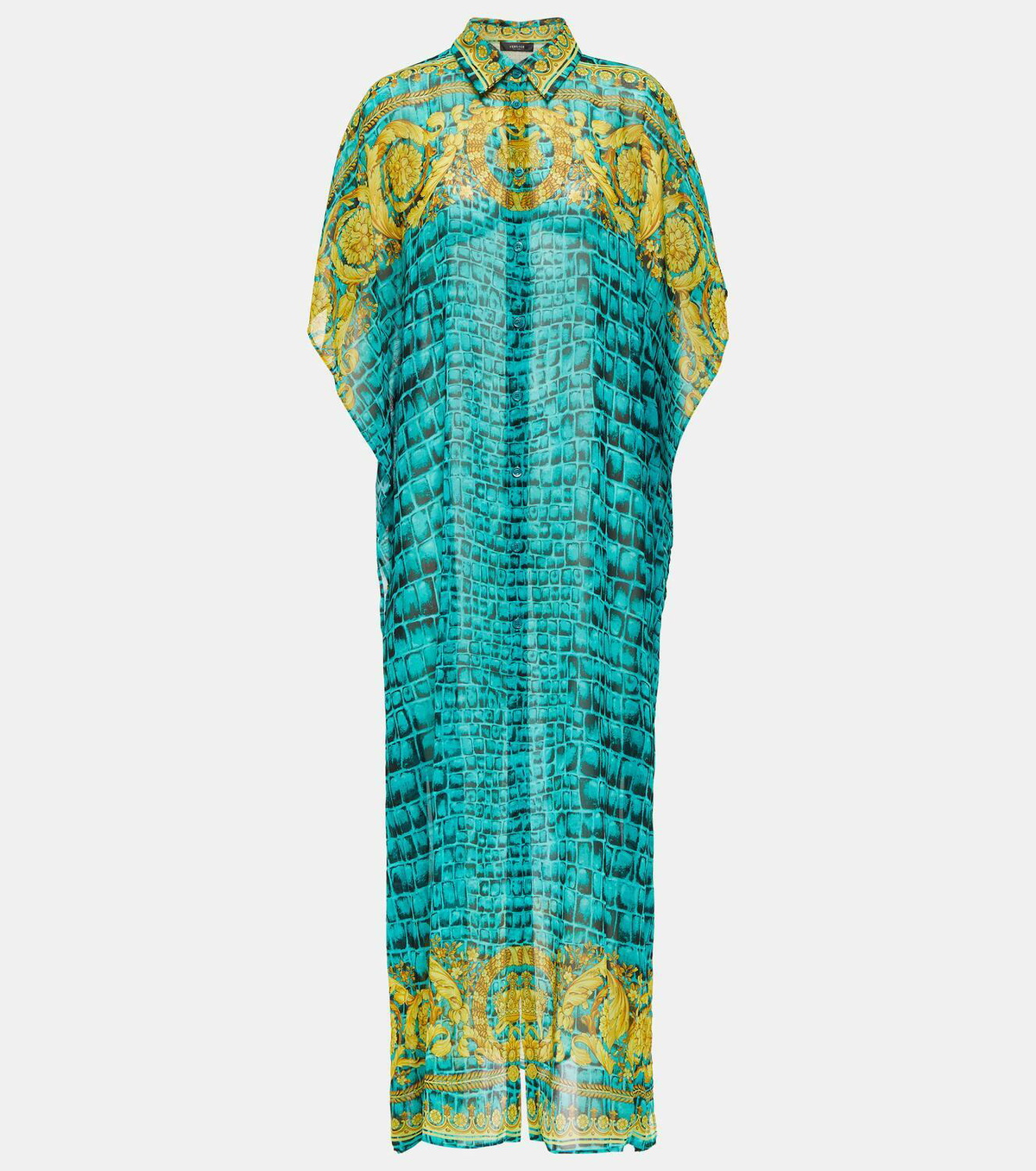 Versace Barocco chiffon beach cover-up Versace
