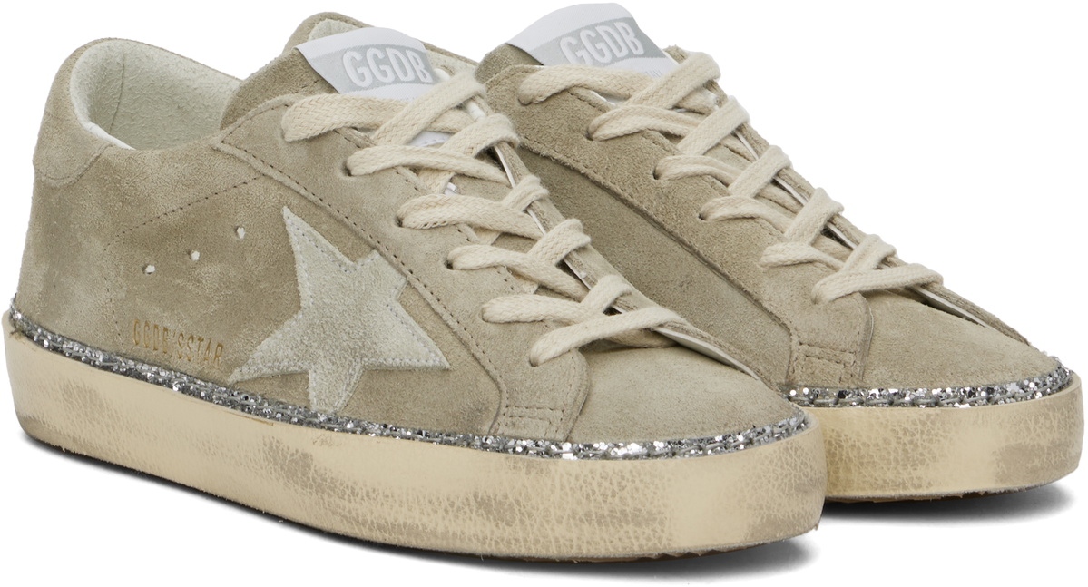 Golden Goose Taupe Super-Star Classic Sneakers Golden Goose Deluxe Brand