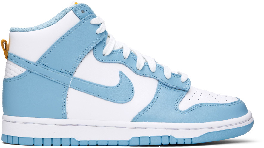 Nike Blue & White Dunk Hi Retro Sneakers Nike