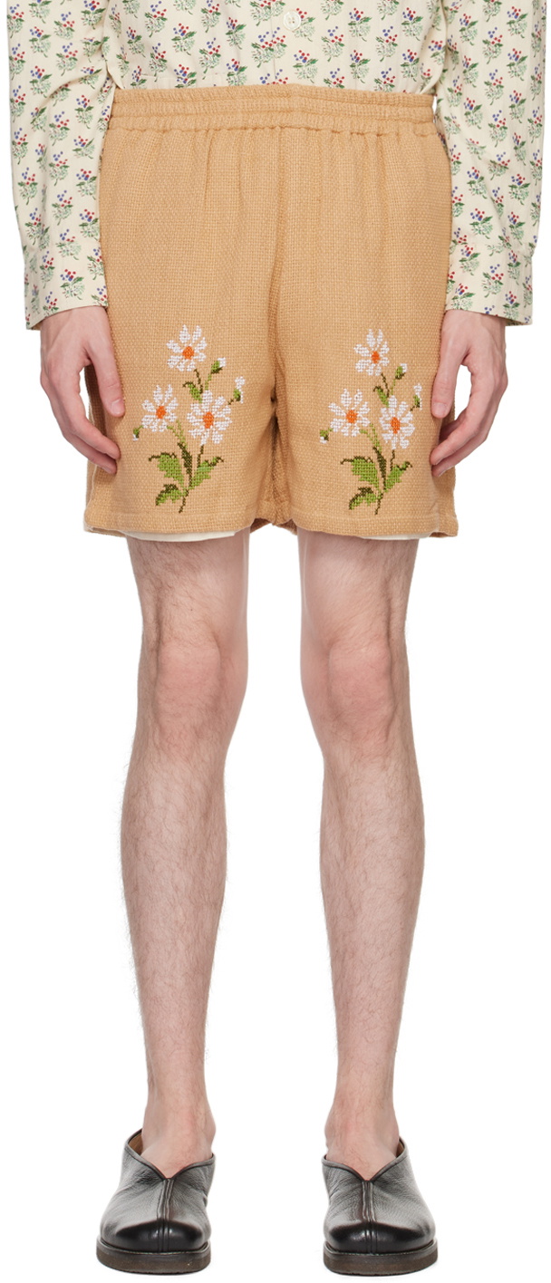 HARAGO Beige Jasmine Shorts HARAGO
