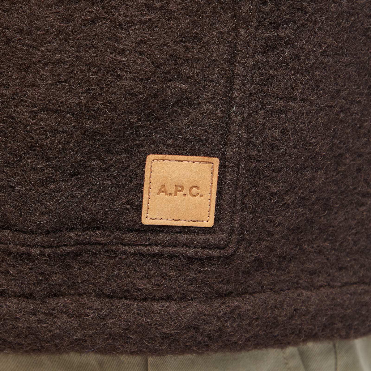 A.P.C. Men's Emile Wool Chore Jacket in Marron Marl A.P.C.