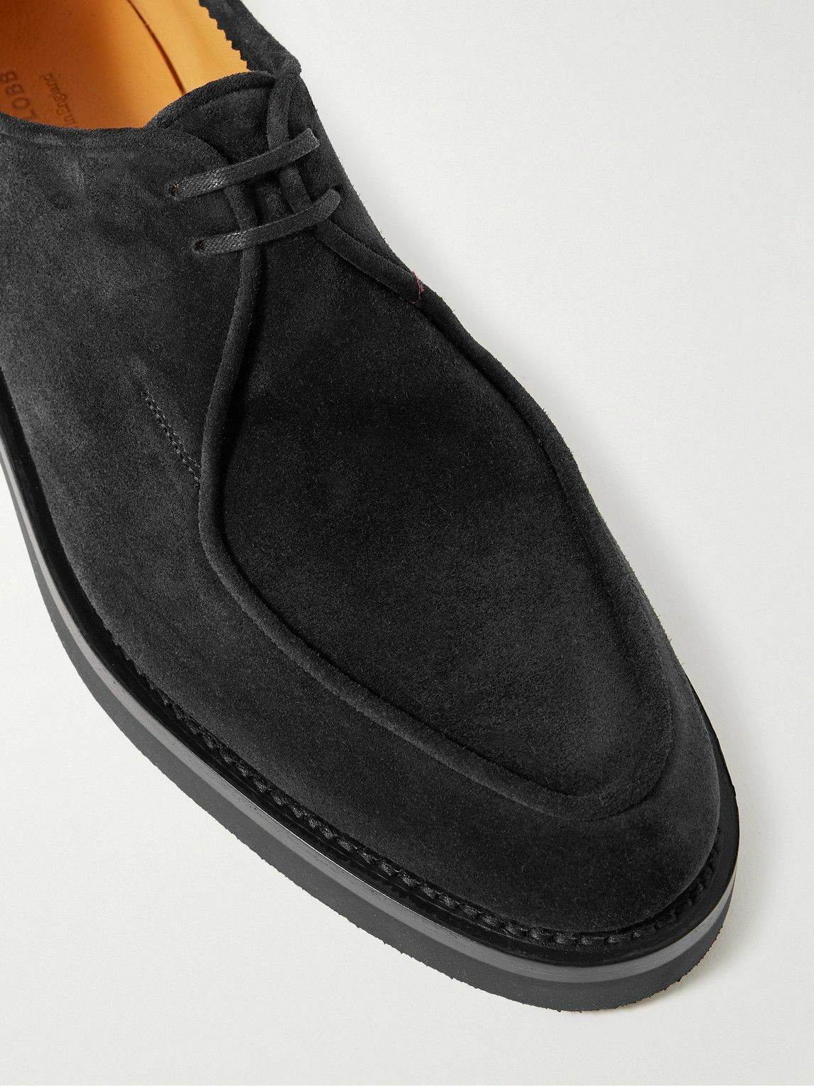 John Lobb - Ted Suede Derby Shoes - Black John Lobb