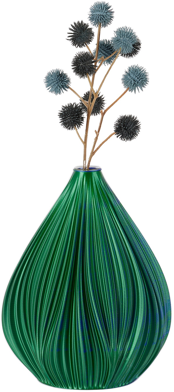 Sheyn SSENSE Exclusive Green Fald Vase Sheyn