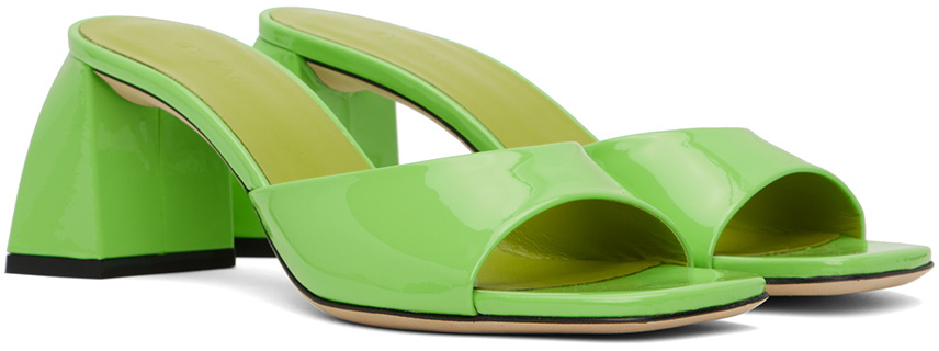 BY FAR SSENSE Exclusive Green Romy Mules By Far