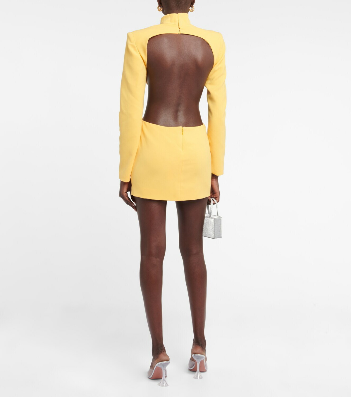 Mônot Cutout crêpe minidress Monot