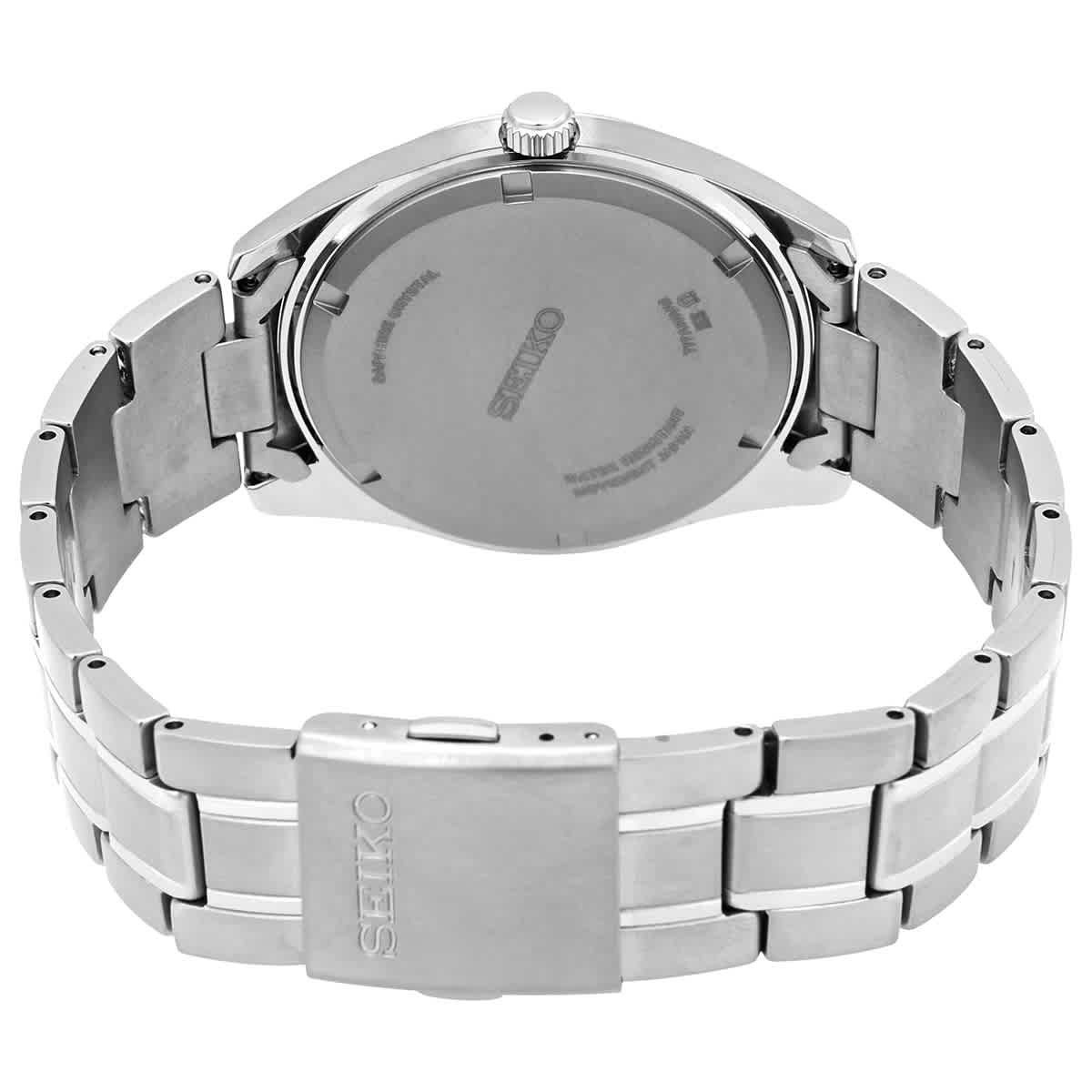 Seiko Essentials Quartz Silver Dial Mens Watch SUR369 Seiko