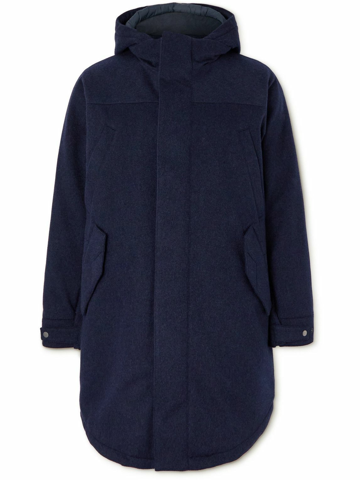 Purdey - Cashmere Hooded Parka - Blue Purdey
