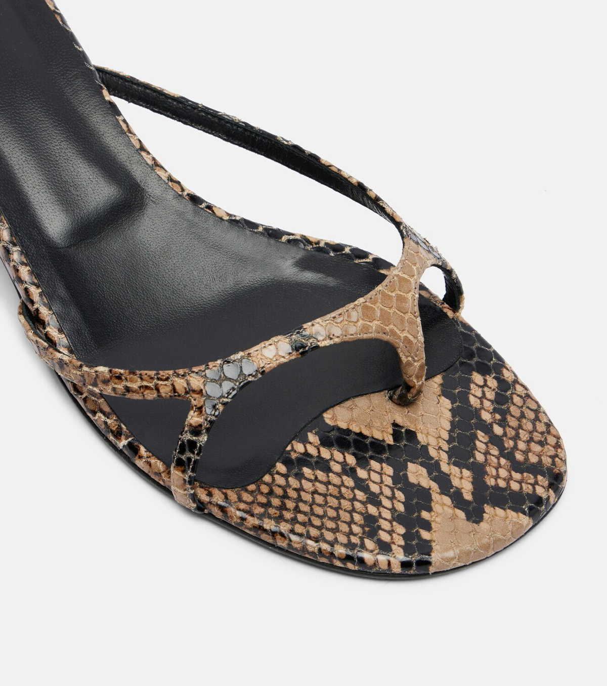 Khaite Mila 35 snake-effect leather mules Khaite