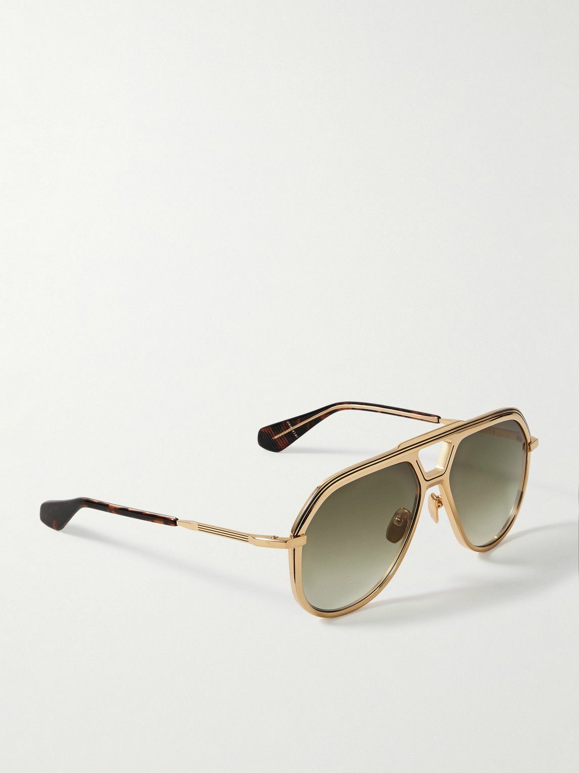 Jacques Marie Mage - Lockheed Aviator-Style Gold-Tone and Tortoiseshell ...