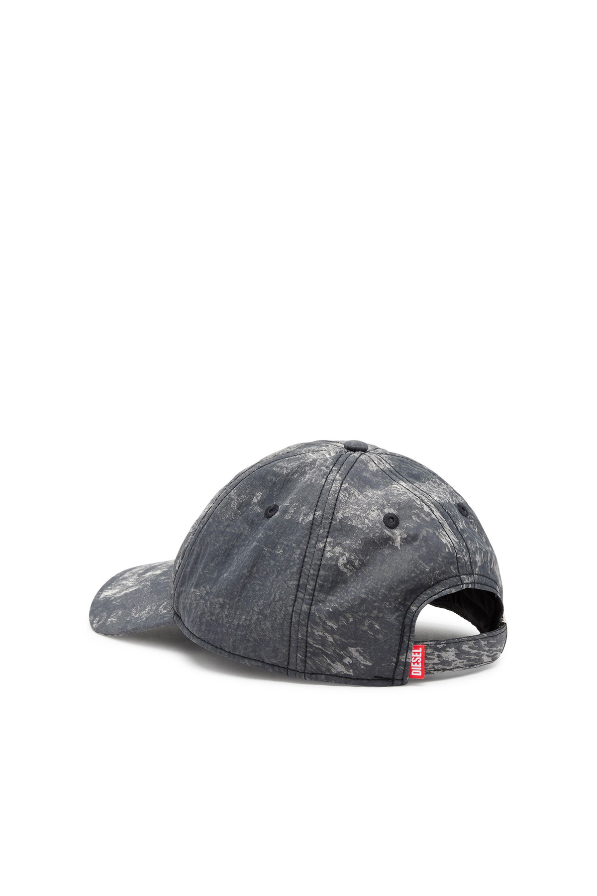 Diesel Wrinkled nylon cap with rain-camo print - Caps Mens in ...