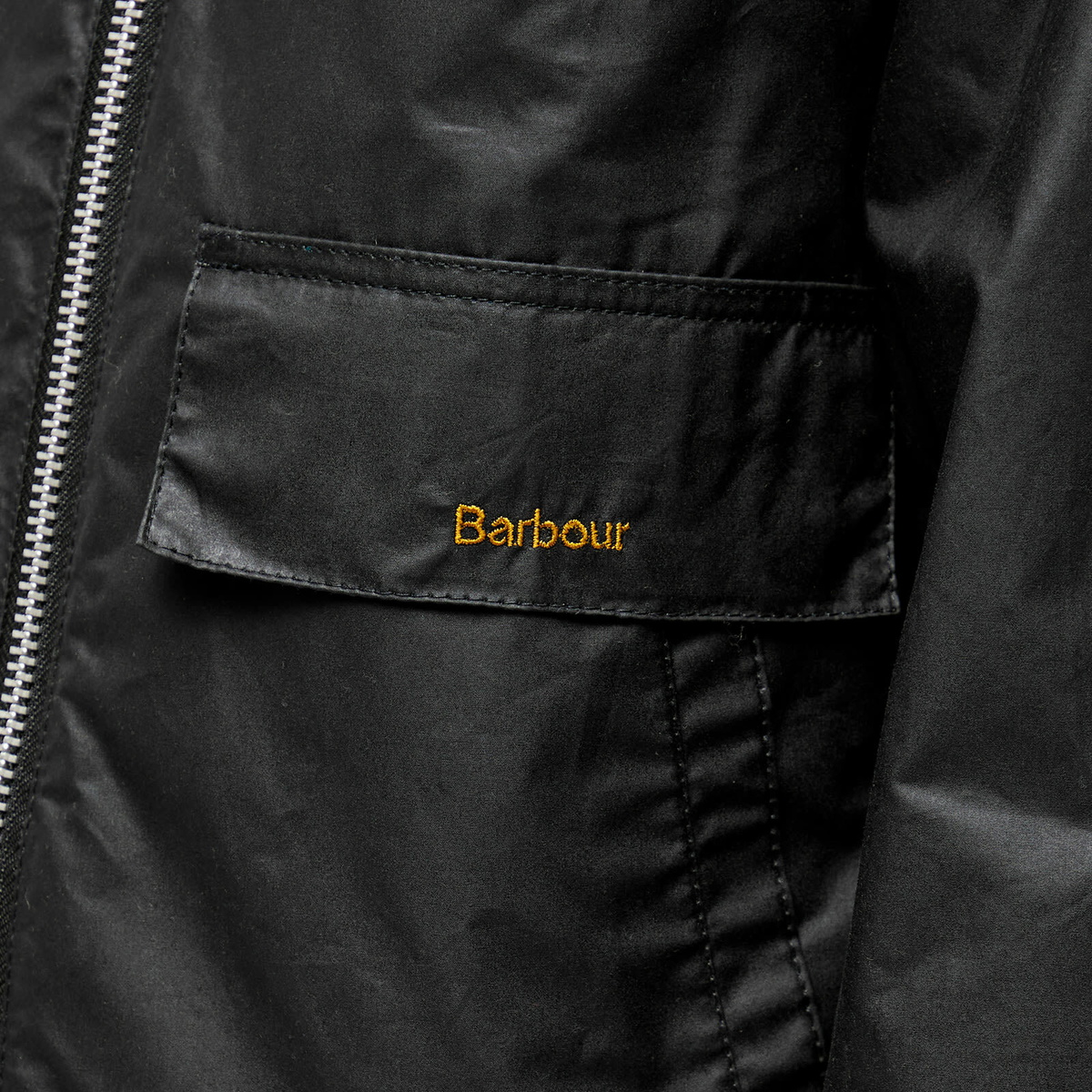 Barbour Women's Eddleston Short Wax Jacket in Black/Ancient Brown Barbour