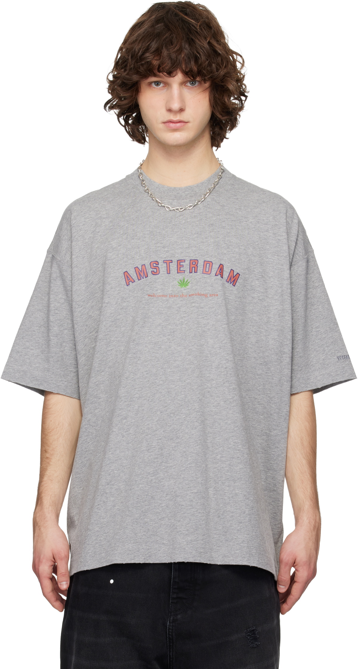 VETEMENTS Gray 'Amsterdam' T-shirt Vetements