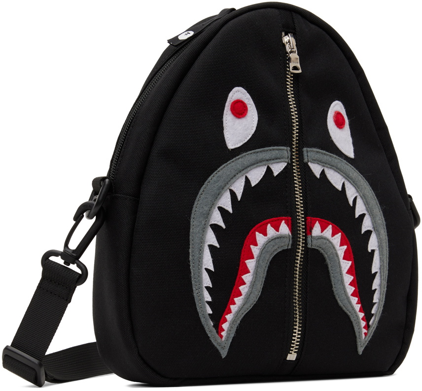 BAPE Black Shark Shoulder Bag A Bathing Ape