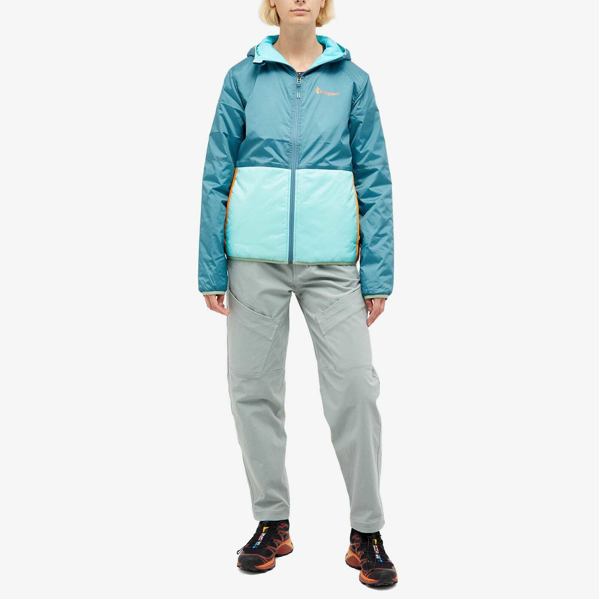 Cotopaxi Women's Teca Calido Hooded Jacket in Blue Algae Cotopaxi