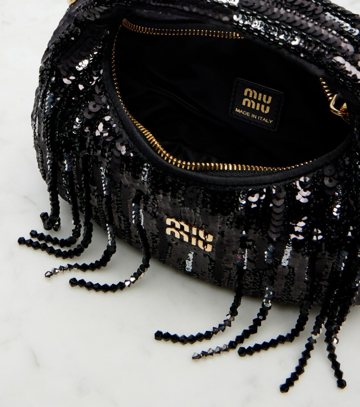 Miu Miu Wander Mini embellished top-handle bag Miu Miu
