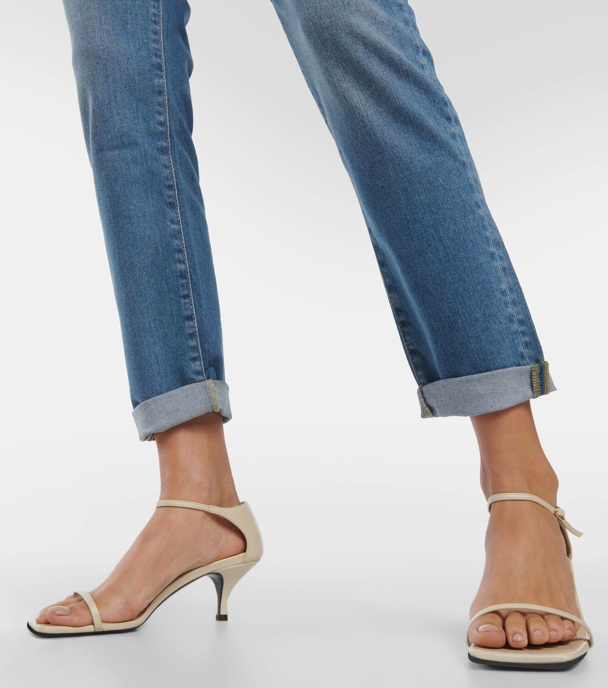 Frame Le Garcon mid-rise cropped jeans Frame Denim