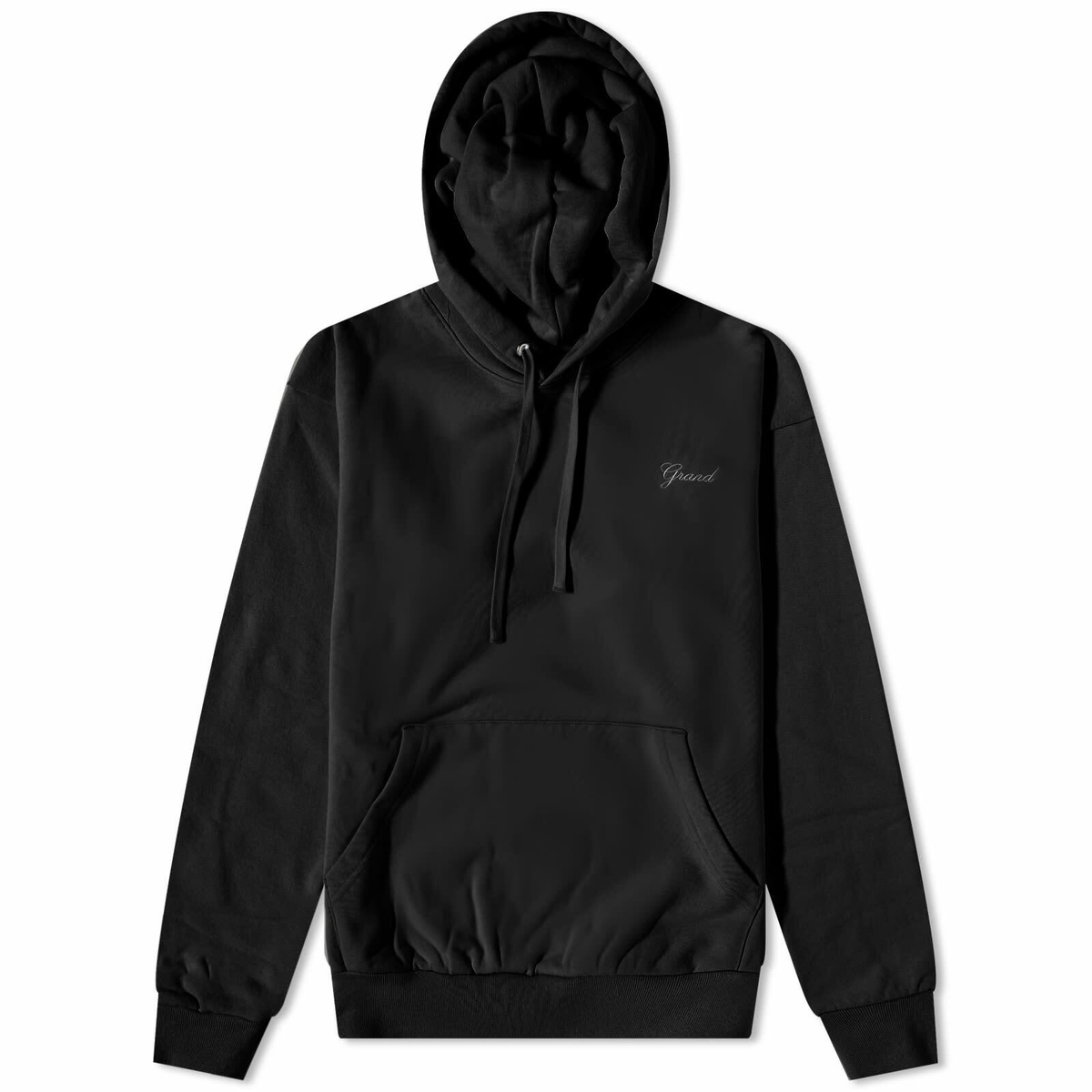 Grand Collection Script Hoody in Black Grand Collection