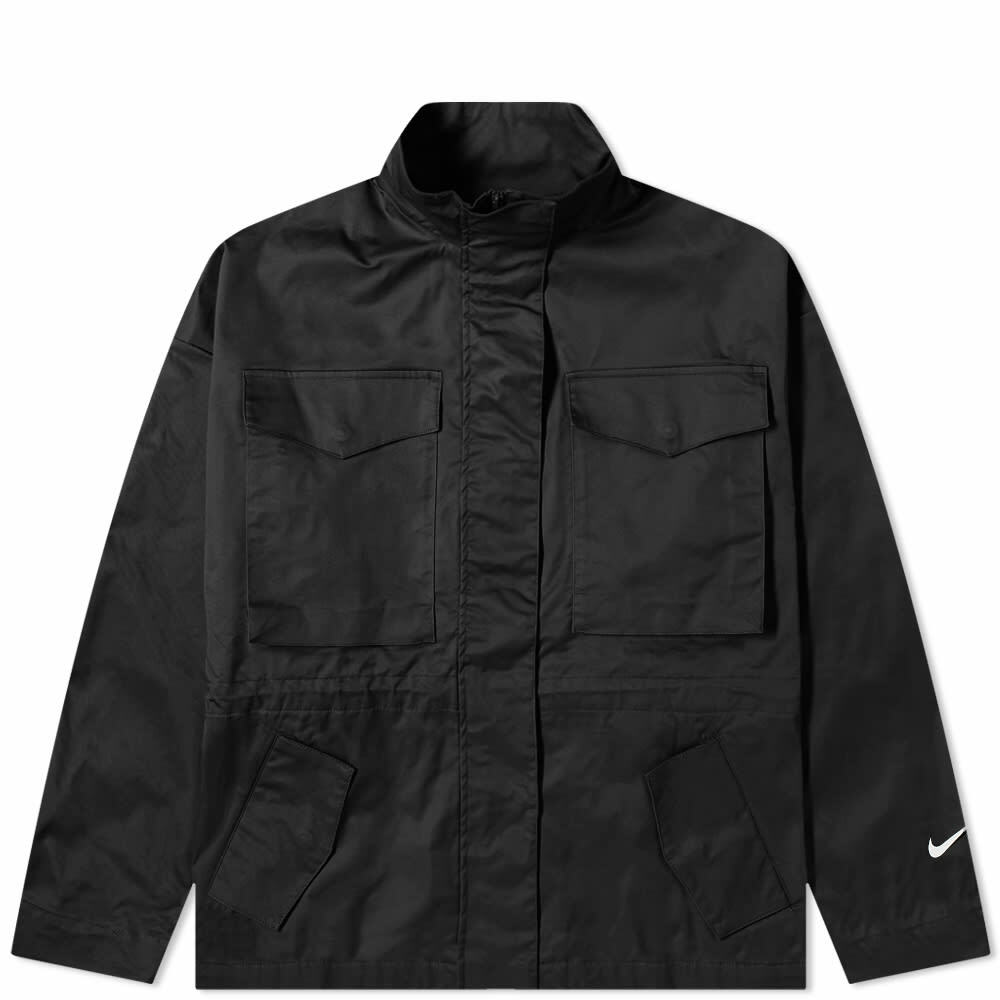 Nike Women's Essentials M65 Jacket in Black/White Nike