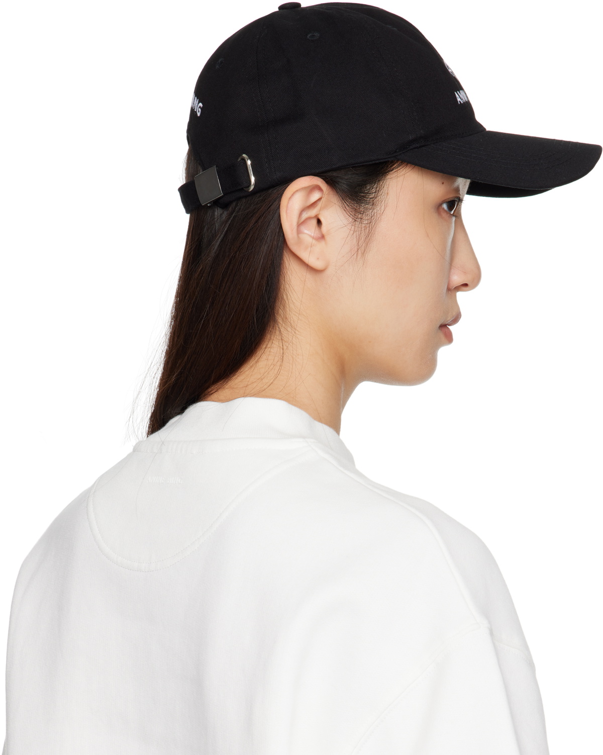 ANINE BING Black Jeremy Baseball Cap ANINE BING