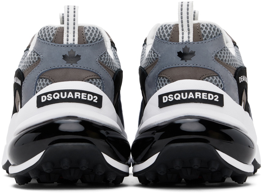 Dsquared2 Gray & Blue Bubble Sneakers Dsquared2