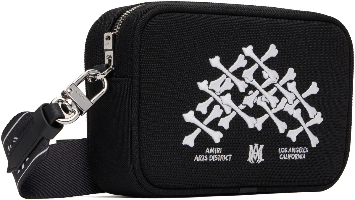 AMIRI Black Bones Stacked Camera Case Bag Amiri