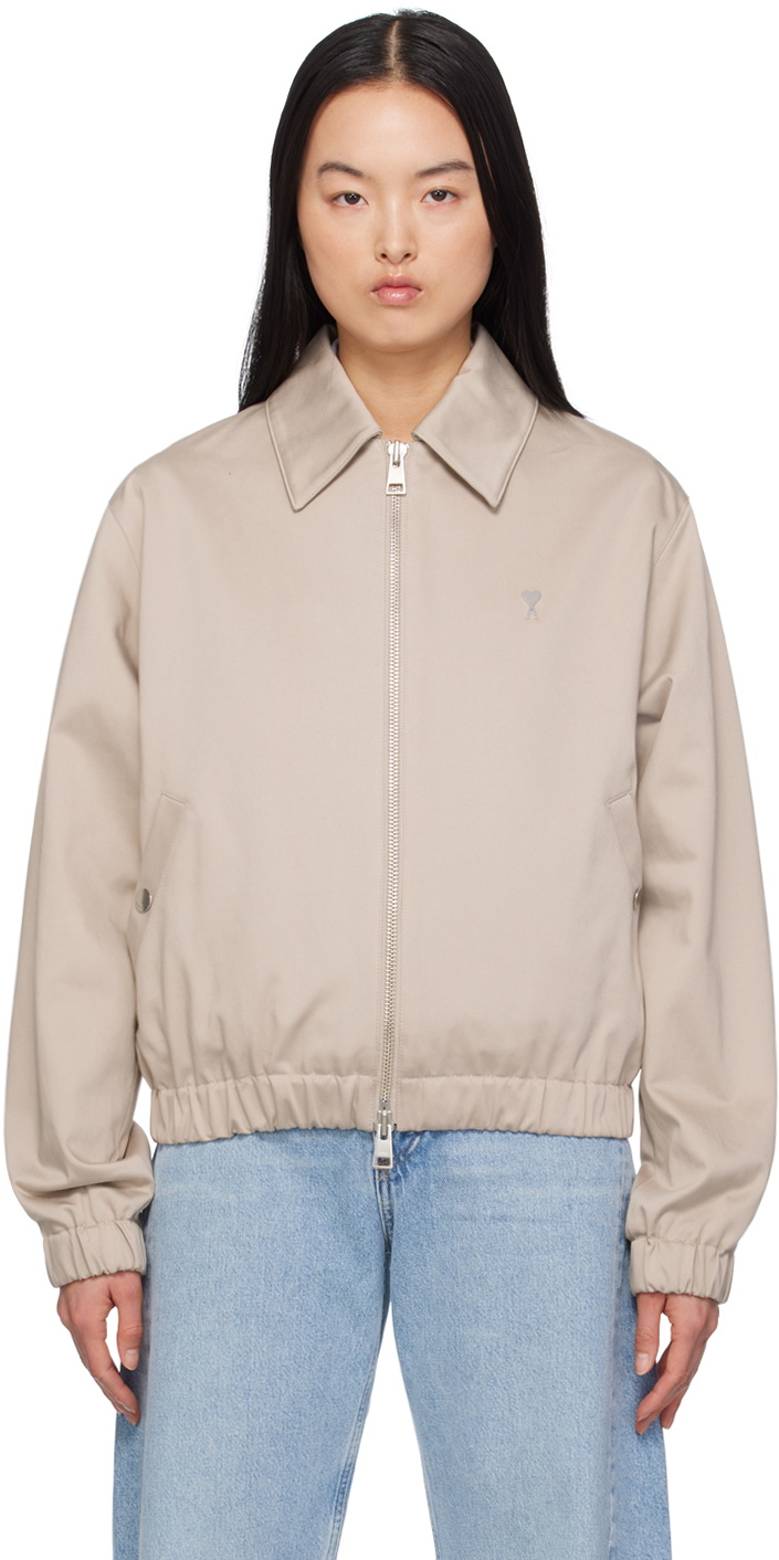 AMI Paris Beige Ami De Coeur Jacket AMI