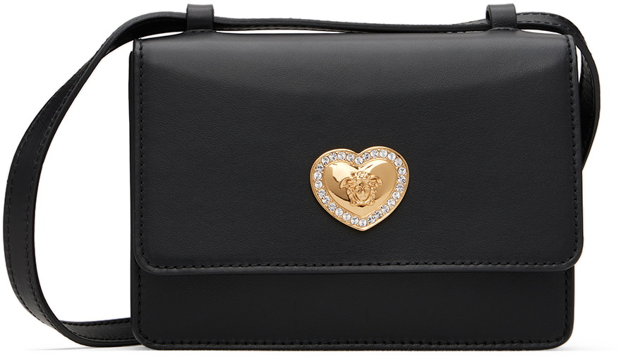 Versace Kids Black Heart Medusa Bag Versace