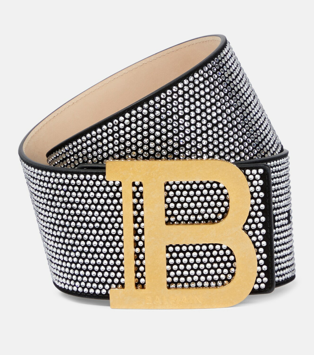 Balmain B-Belt embellished suede belt Balmain