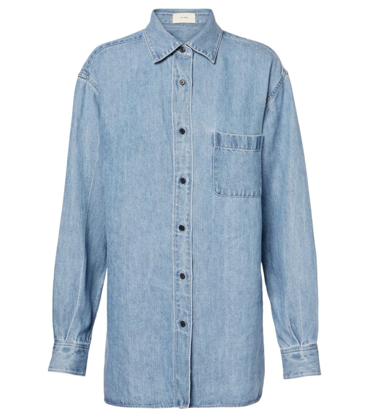 The Row Nesson oversized linen denim shirt The Row