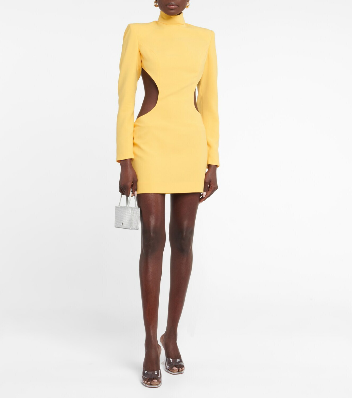 Mônot Cutout crêpe minidress Monot