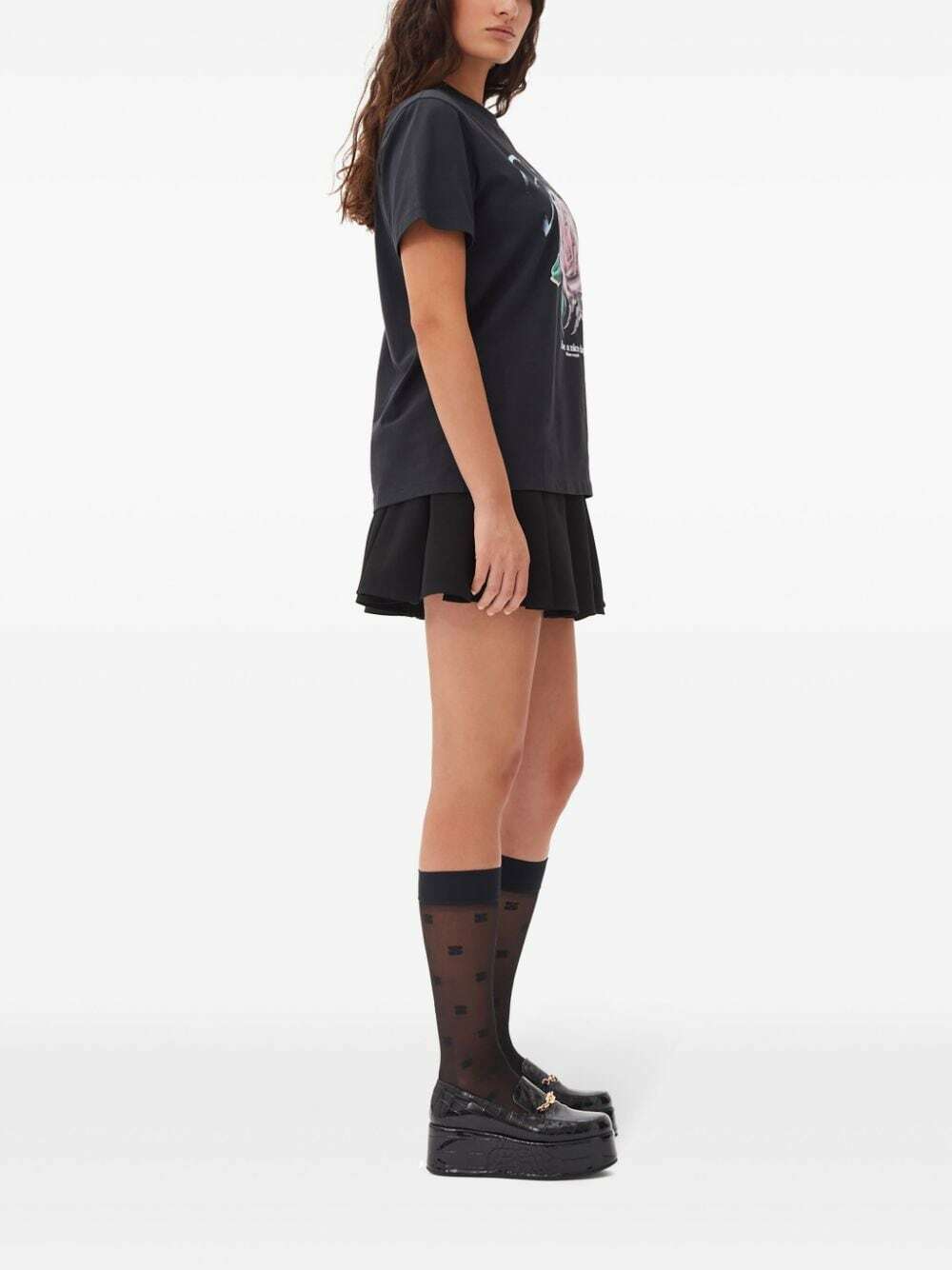 GANNI - Rose Organic Cotton T-shirt GANNI