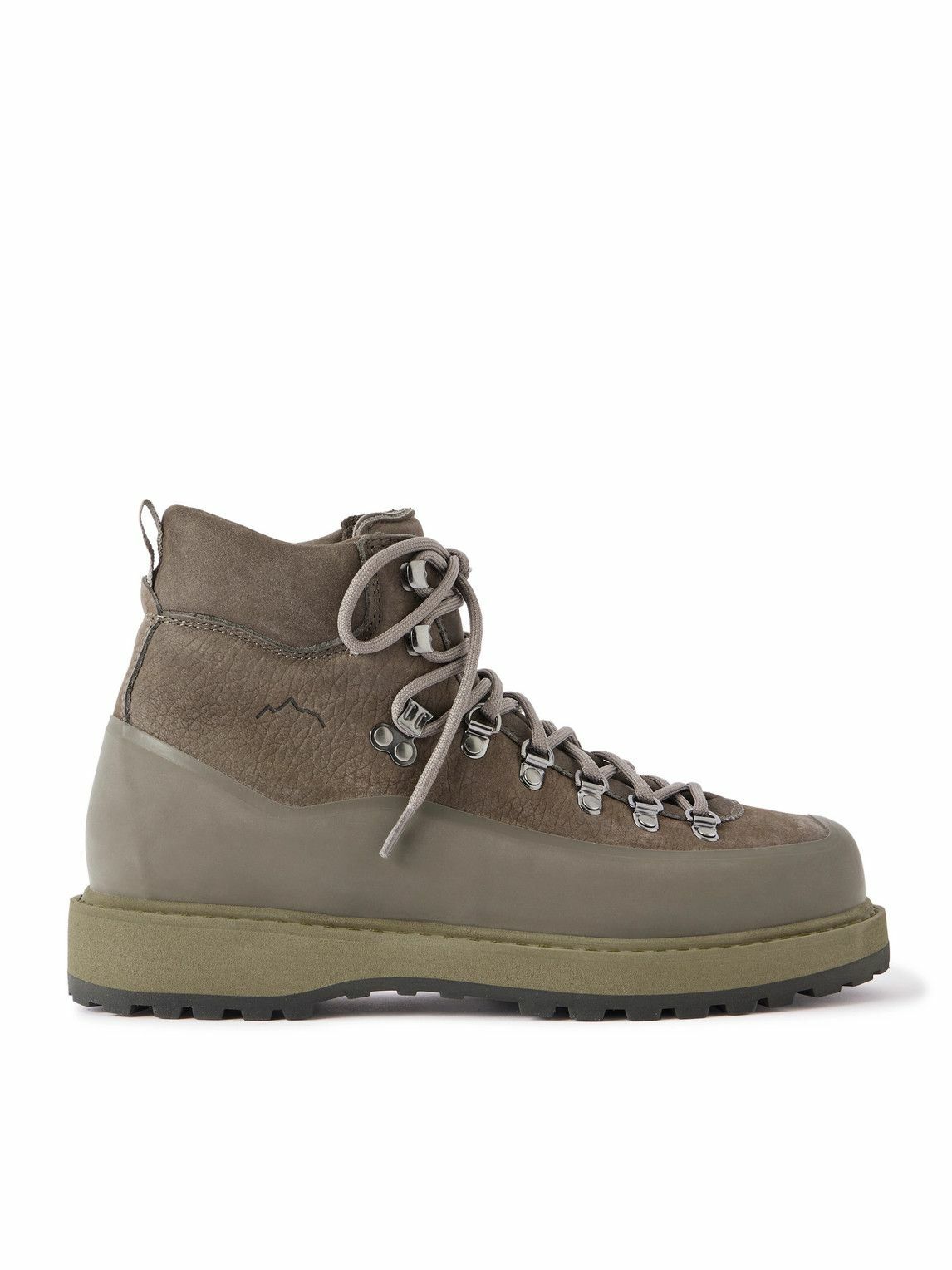 Diemme - Roccia Vet Rubber-Trimmed Full-Grain Leather Hiking Boots ...