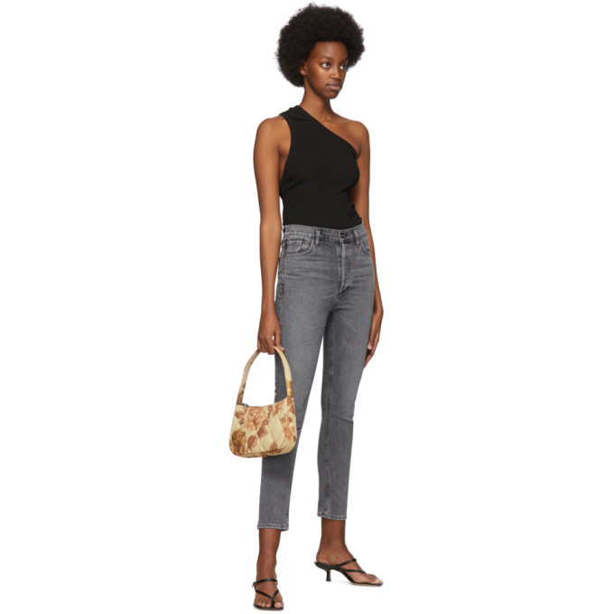 Goldsign Grey The High-Rise Slim Jeans Goldsign