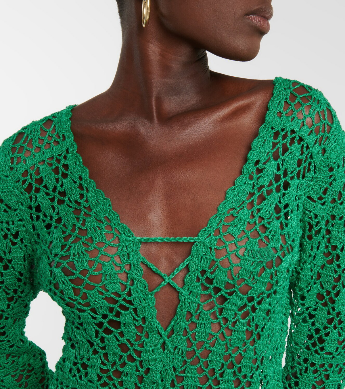 Anna Kosturova Bianca crochet cotton minidress Anna Kosturova
