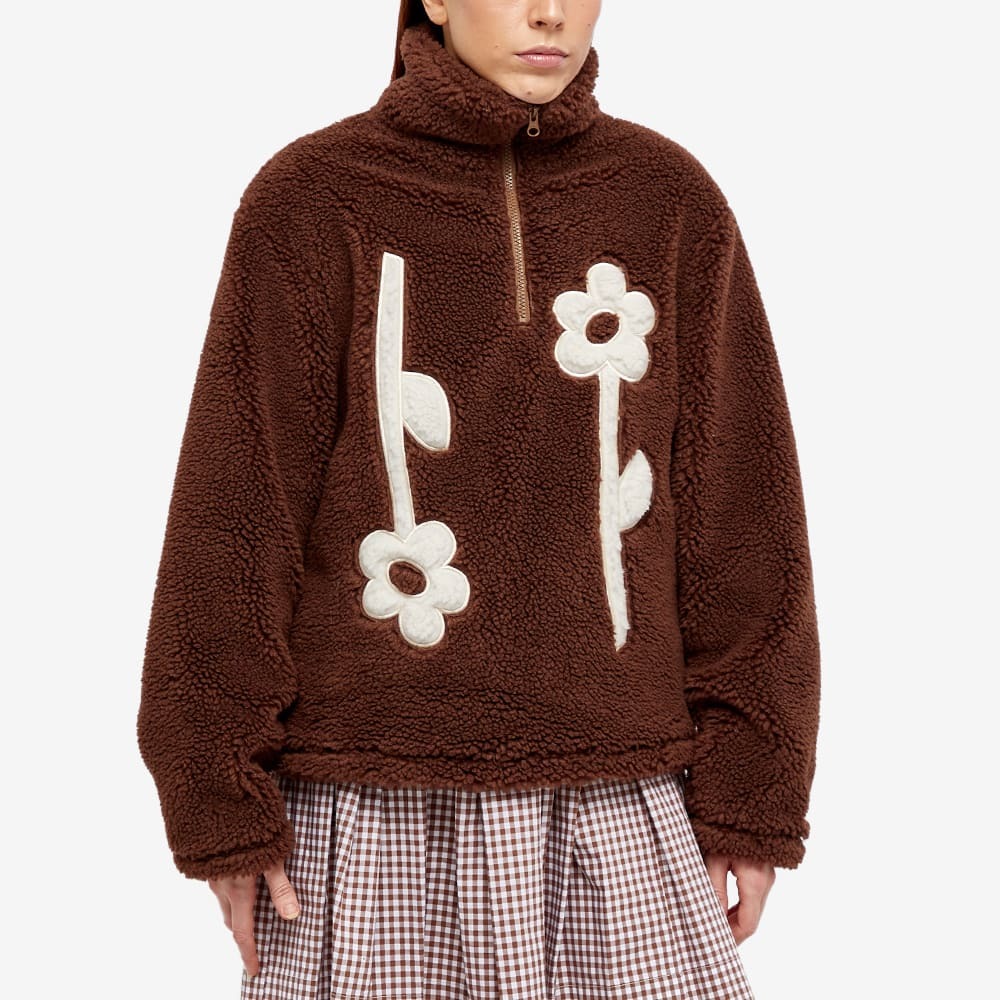 Sandy Liang Women's Rowan Daisy Fleece in Chestnut Sandy Liang
