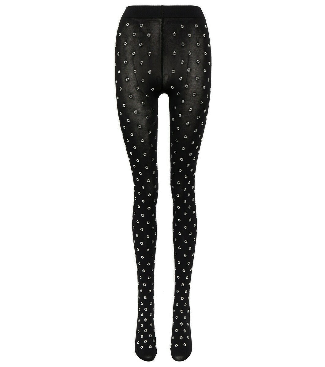 Alaïa Studded high-rise tights ALAÏA
