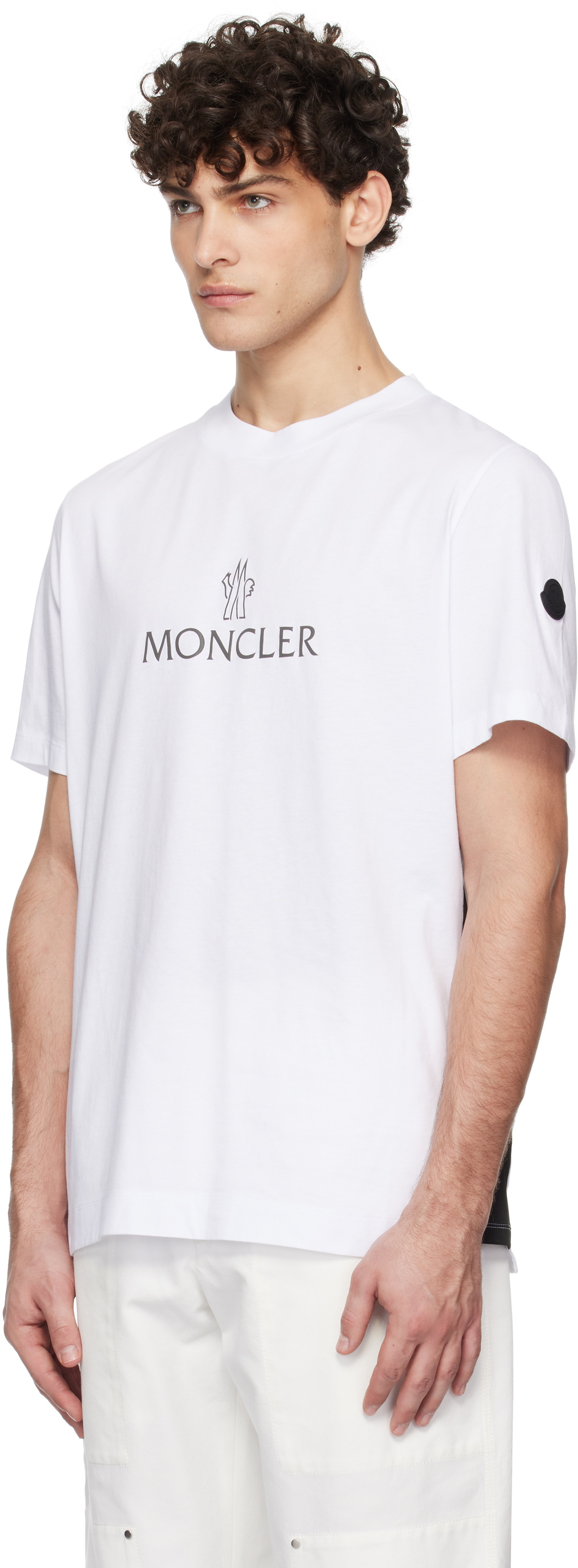 Moncler White Logo Cotton T-shirt Moncler