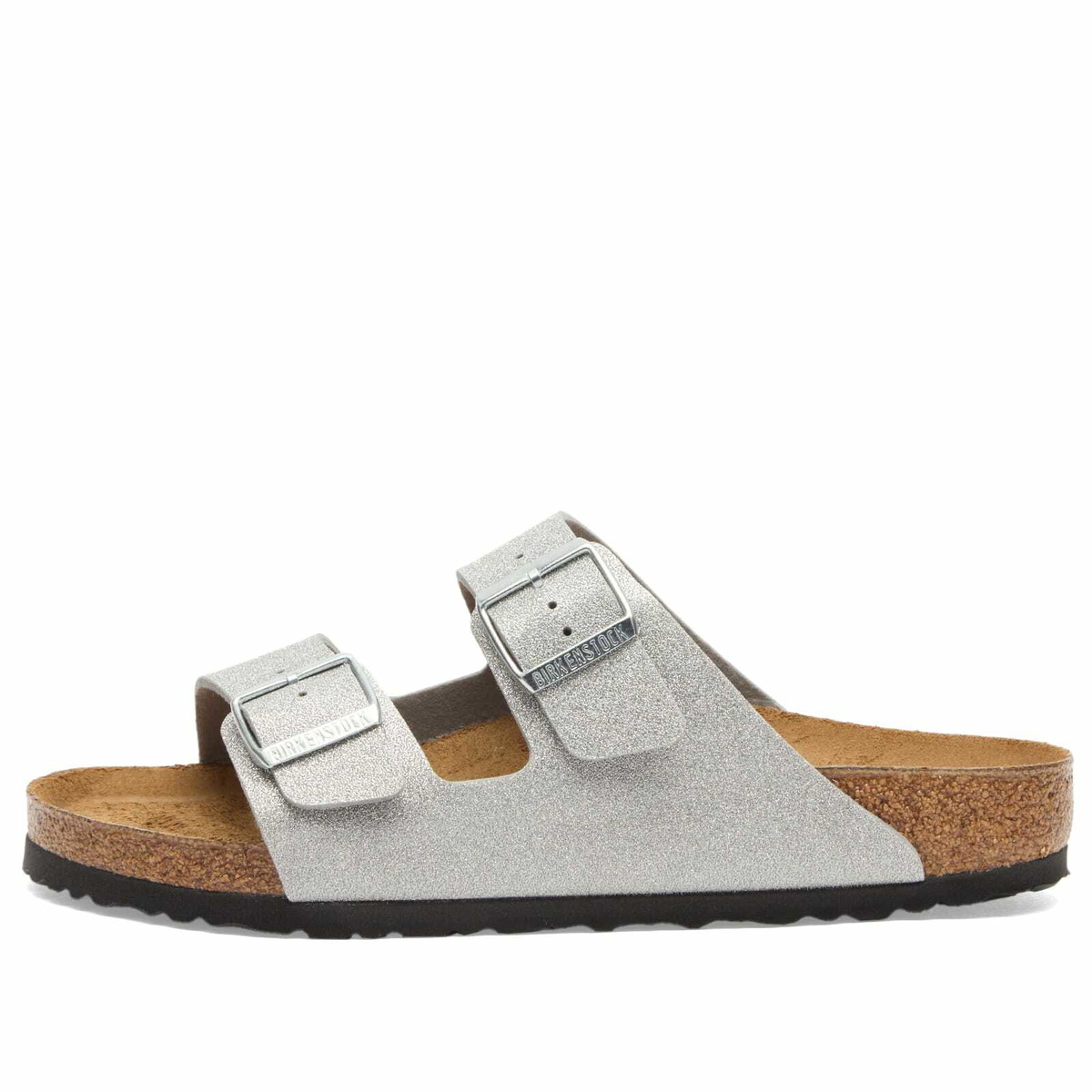 Birkenstock Women's Arizona SYN Glitter in Shiny Glitter Silver Birkenstock