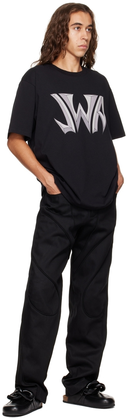 JW Anderson Black Gothic T-Shirt JW Anderson