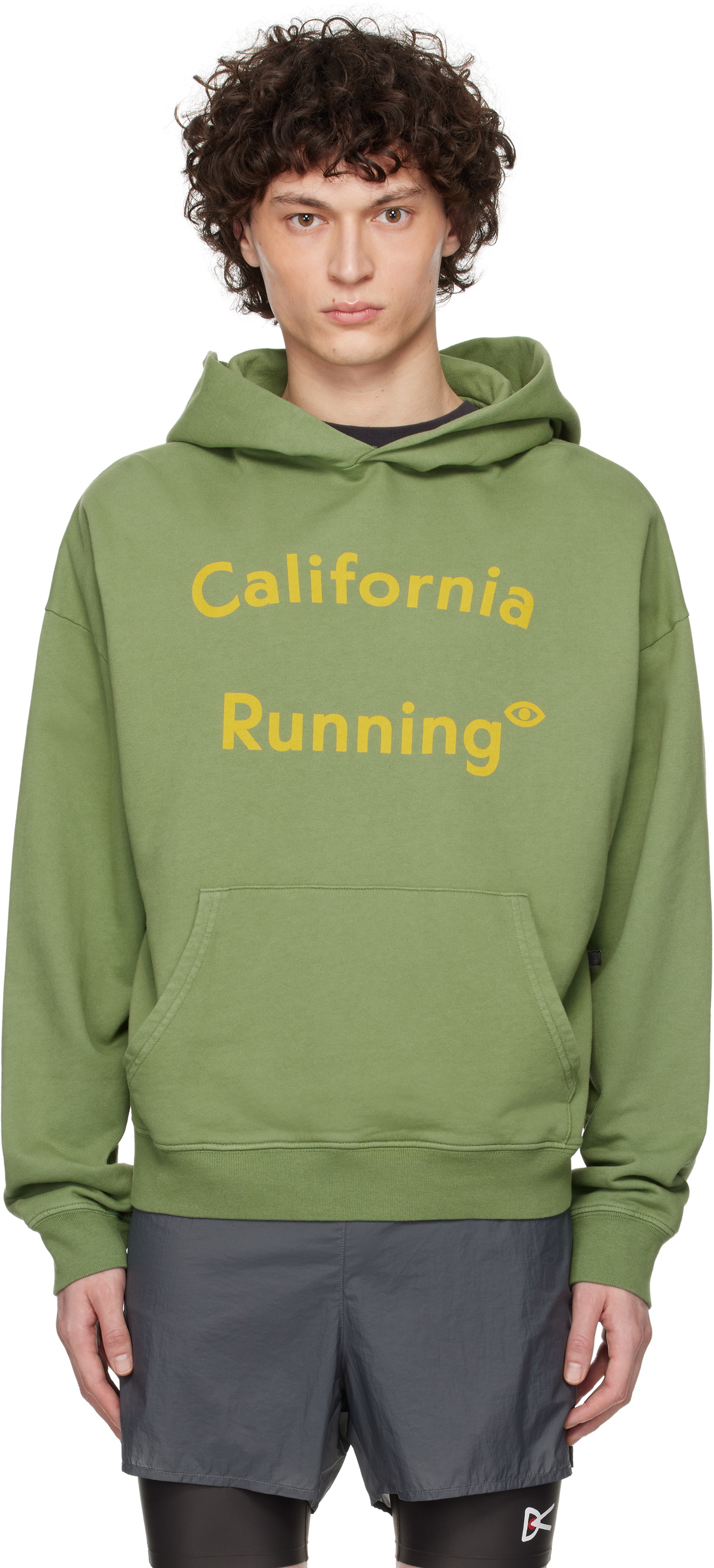 District Vision Green 'California' Cotton Hoodie District Vision